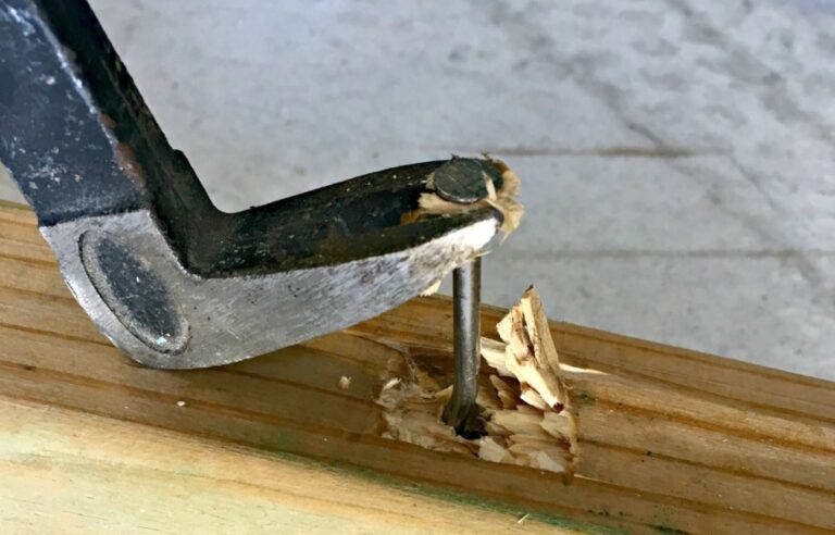 How to remove buried nails from wood? Guidelines and Instructions